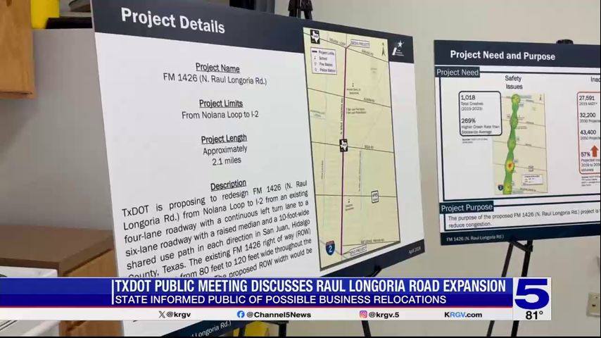TXDOT holds meeting to discuss San Juan road expansion proposal