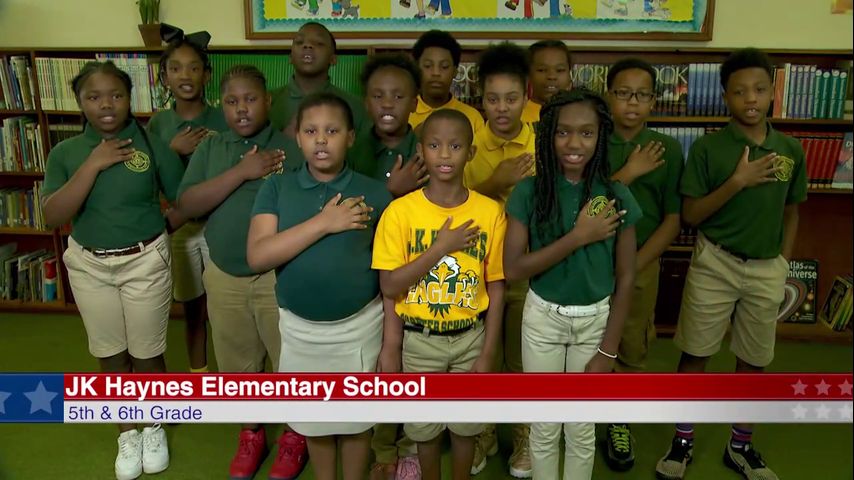 The Pledge of Allegiance: JK Haynes Elementary School - 5/6 Grade