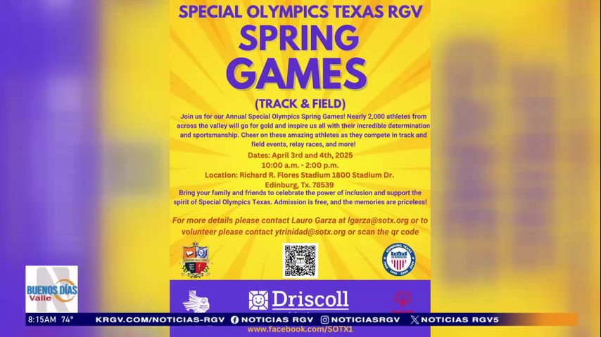 Inician las Olimpiadas Especiales de Texas RGV