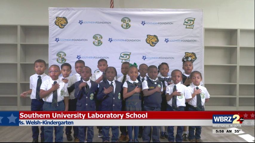 The Pledge of Allegiance, Southern University Laboratory School, Ms ...