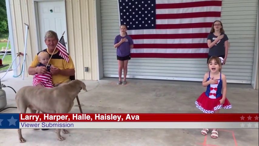 The Pledge of Allegiance: Larry, Harper, Halle, Haisley, & Ava - Viewer ...