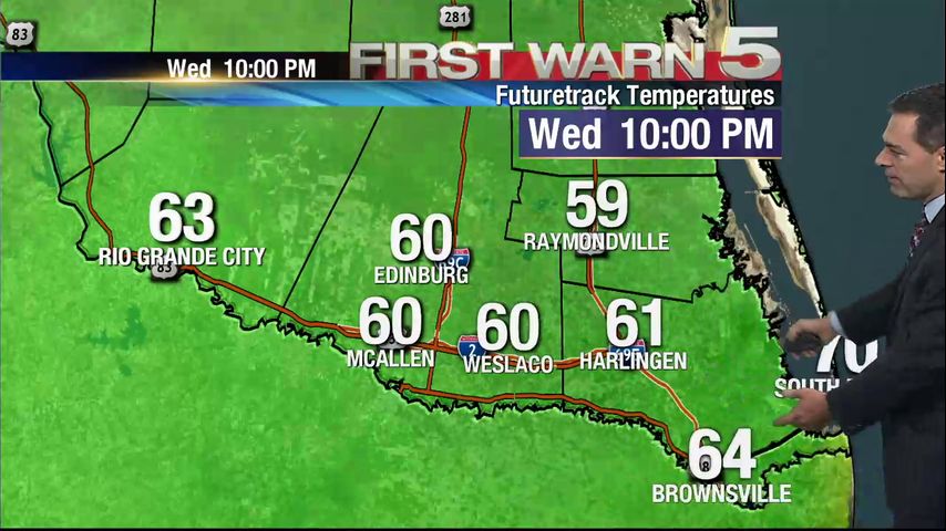 Wednesday's Weather Noon