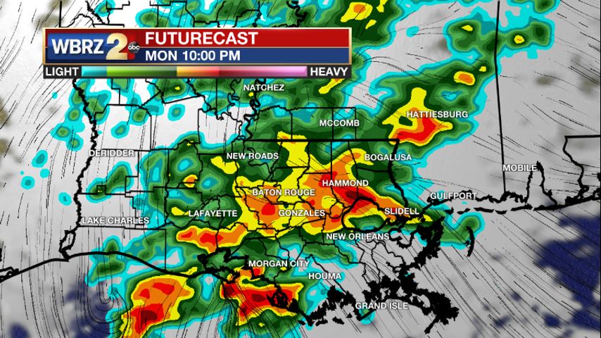 Monday AM Forecast: Heavy rain will move in later this evening