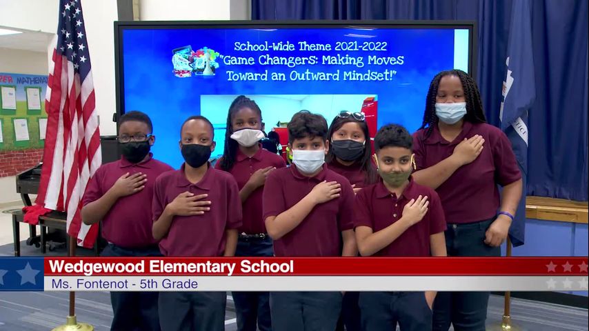 The Pledge of Allegiance: Wedgewood Elementary School - Ms. Fontenot ...