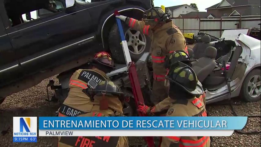 Socorristas en Palmview realizan entrenamiento de rescate vehicular
