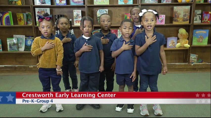 The Pledge of Allegiance, Crestworth Early Learning Center, Pre-K, Group 4