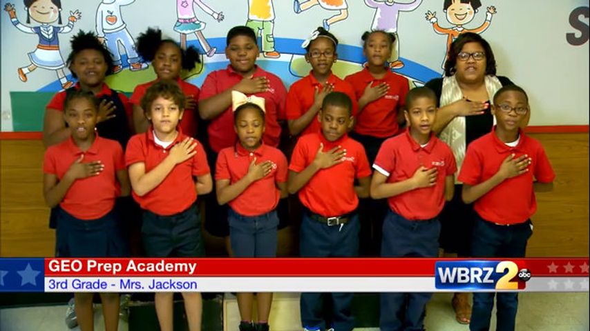 The Pledge of Allegiance- GEO Prep Academy, Mrs. Jackson, 3rd Grade