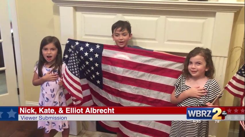 The Pledge of Allegiance: Nick, Kate, & Elliot Albrecht - Viewer Submitted
