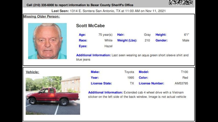 UPDATE: Silver alert discontinued for man last seen in San Antonio
