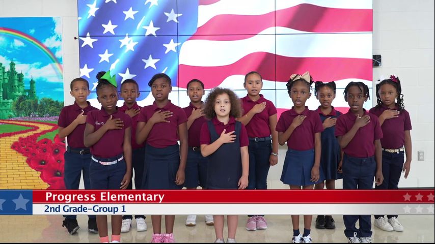 The Pledge of Allegiance, Progress Elementary, 2nd Grade, Group 1