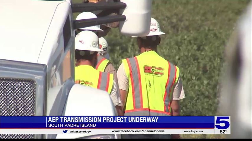 AEP transmission project underway at South Padre Island