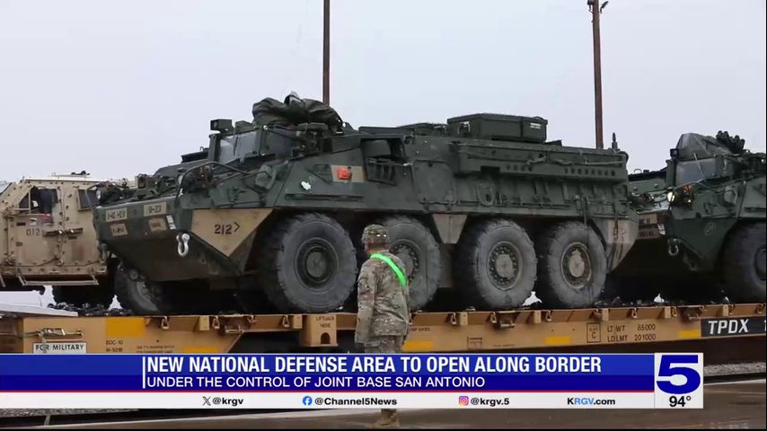 National Defense Area established along in the Rio Grande Valley