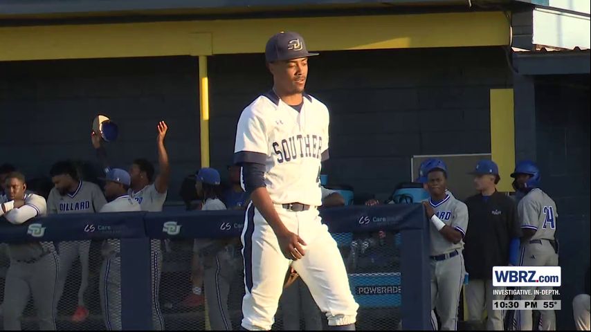 Southern baseball defeats Dillard University, 7-4, in mid-week game