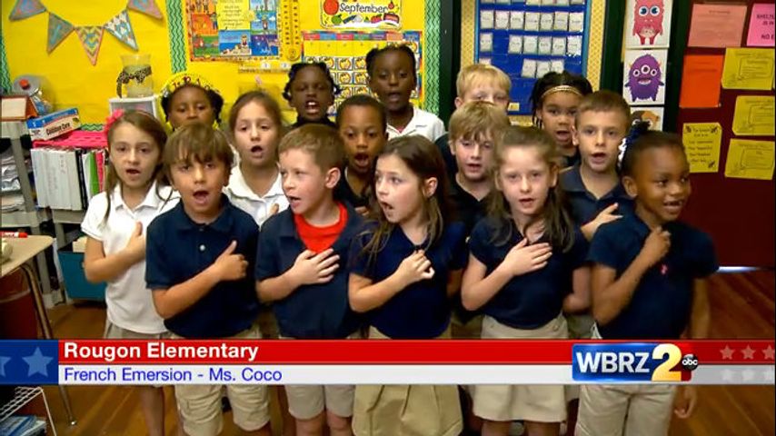 Pledge of Allegiance: Rougon Elementary, Ms. Coco
