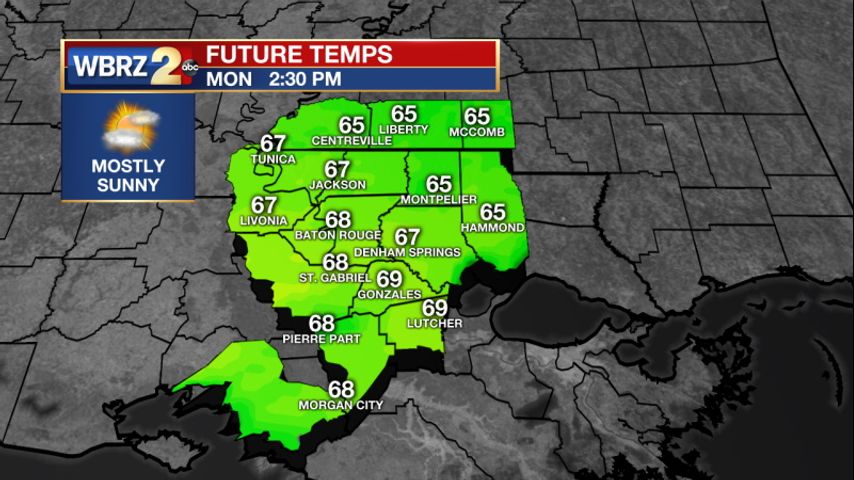 Sunny start to the week, Tracking midweek rain