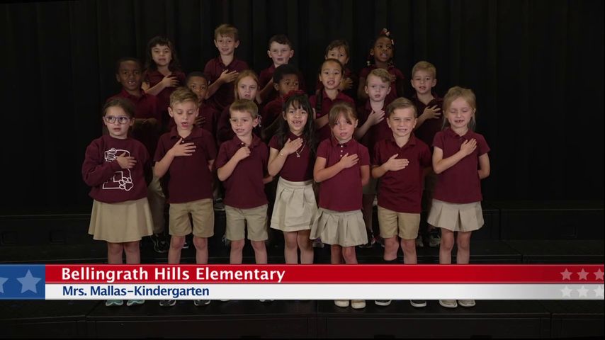 The Pledge of Allegiance, Bellingrath Hills Elementary, Mrs. Mallas ...