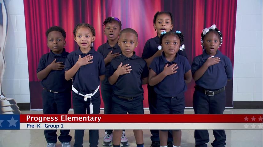 The Pledge of Allegiance (Progress Elementary Pre-K Group 1)