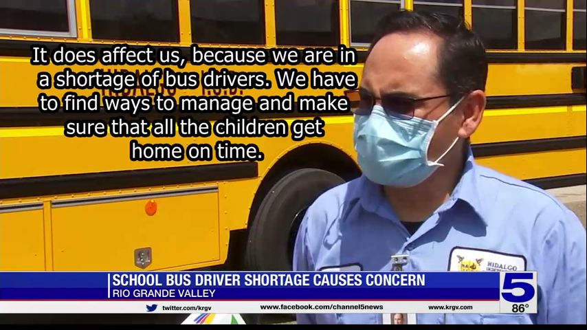 Bus driver shortage causes concern for Valley school districts