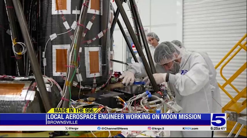 Made in the 956: Valley native aerospace engineer working on moon mission