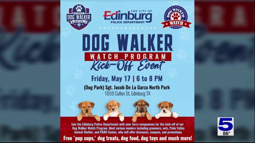 Edinburg police launch Dog Walker Watch Program