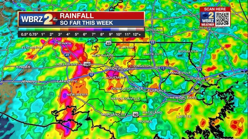 Wednesday PM Forecast: saturated areas in for more soaking rain