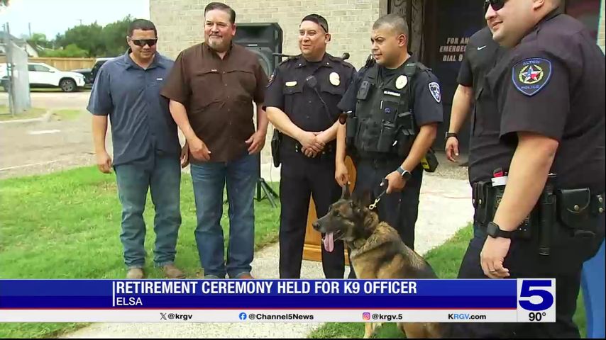 Retirement ceremony held for Elsa K9 officer