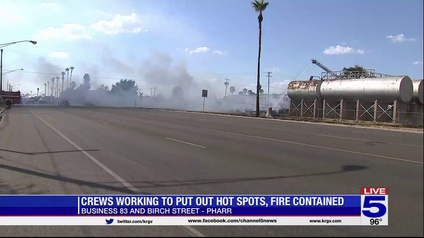 No injuries reported at Pharr warehouse fire