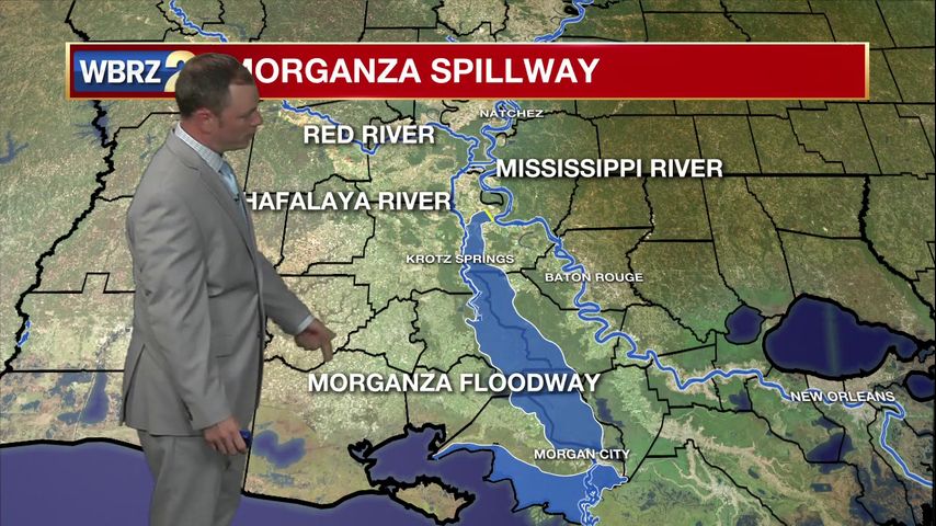 How the Morganza Spillway works