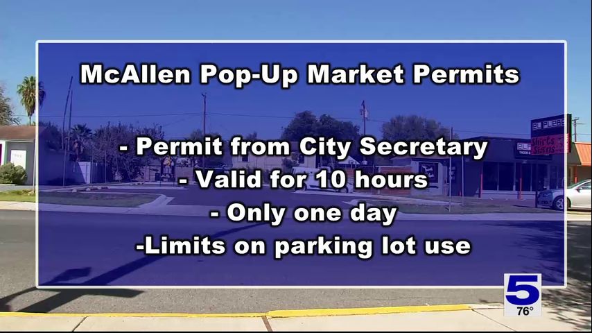 City of McAllen approve new restrictions for pop-up markets