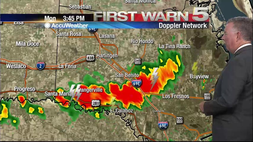 Monday's Weather 5 p.m.