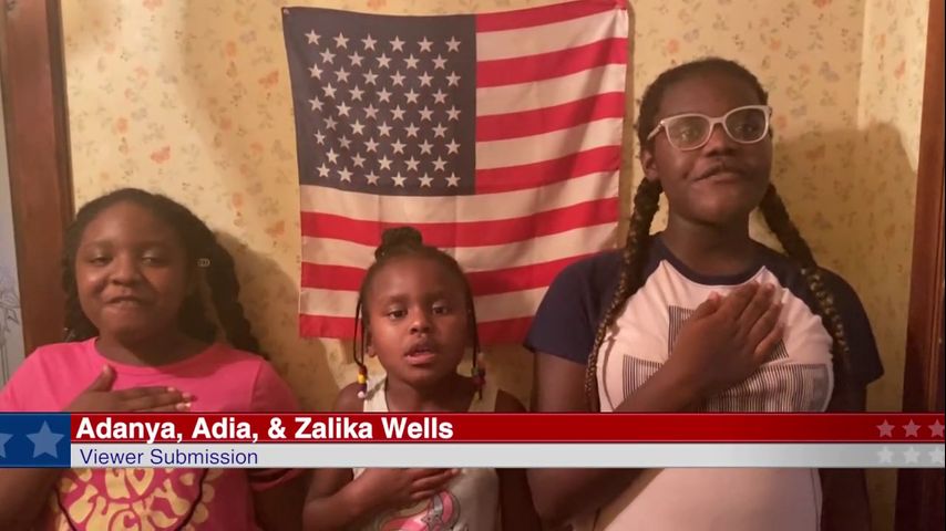 The Pledge of Allegiance: Adanya, Adia, & Zalika Wells - Viewer Submitted