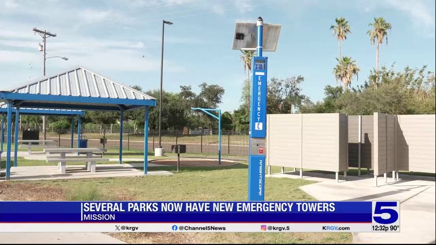 New emergency towers placed in Mission parks