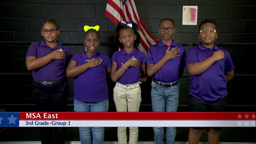 The Pledge of Allegiance, MSA East, 3rd Grade Group 1