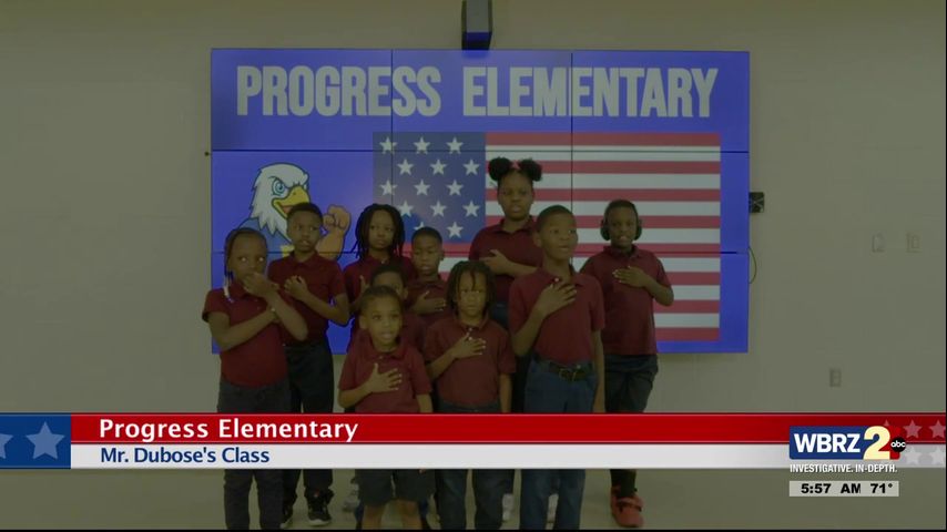 The Pledge of Allegiance, Progress Elementary, Mr. Duboses's Class