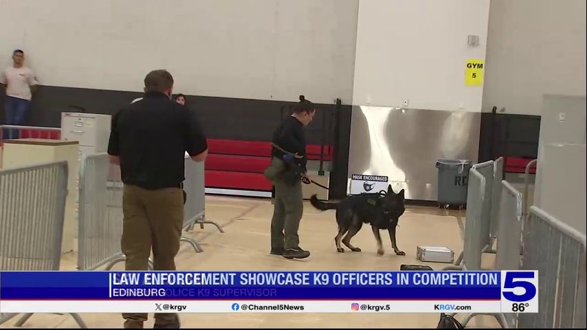 Law enforcement showcase K9 officers in Edinburg competition