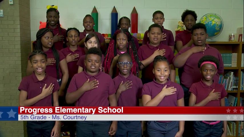 The Pledge of Allegiance: Progress Elementary - Ms. Courtney, 5th Grade