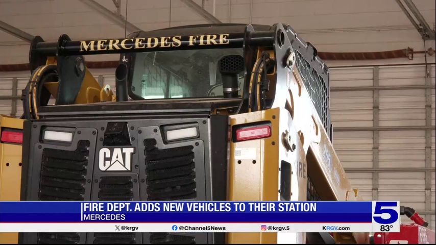 Mercedes Fire Department receives several new trucks