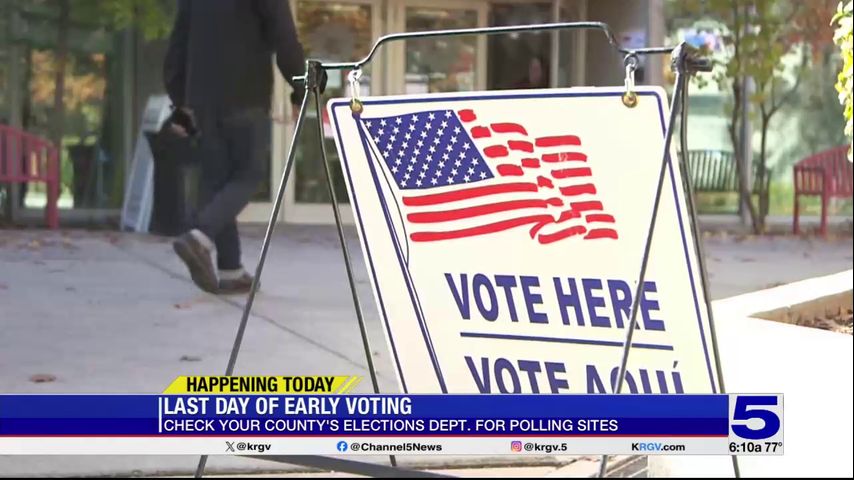 Tuesday is the last day for Early Voting in the Valley