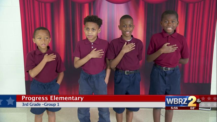 The Pledge of Allegiance - Progress Elementary - 3rd Grade Group 1