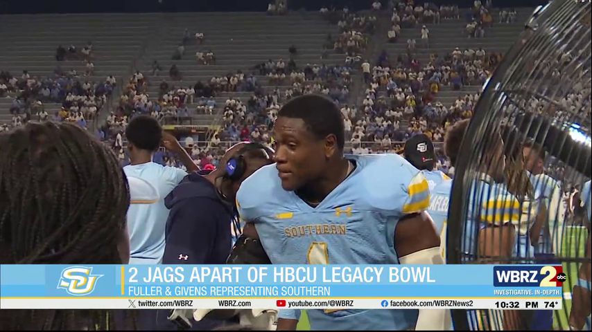 Southern's Givens and Fuller participate in HBCU Legacy Bowl