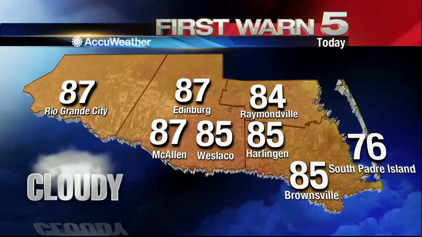 Monday's Weather 12 p.m.