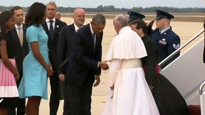Pope Francis on US soil for first time