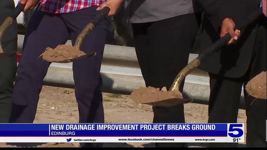 New drainage project breaks down in Edinburg