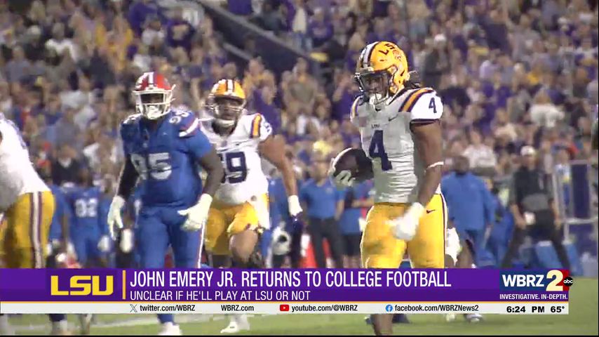 Former LSU RB John Emery Jr. says he will pursue 7th year of college ...