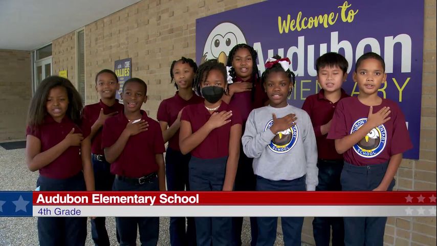 The Pledge of Allegiance: Audubon Elementary School - 4th Grade