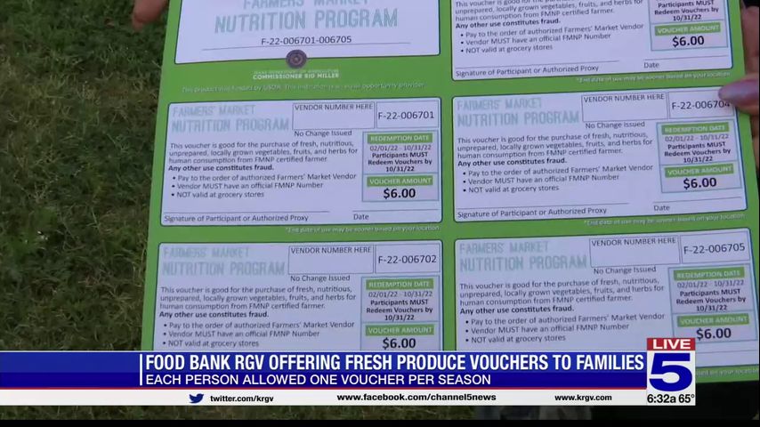 Food Bank RGV offering produce vouchers to families