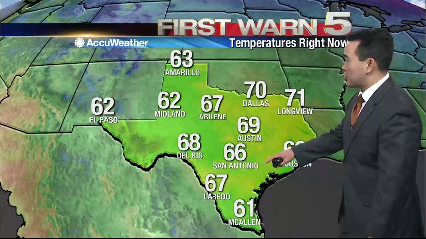 Monday's Weather 5 p.m.