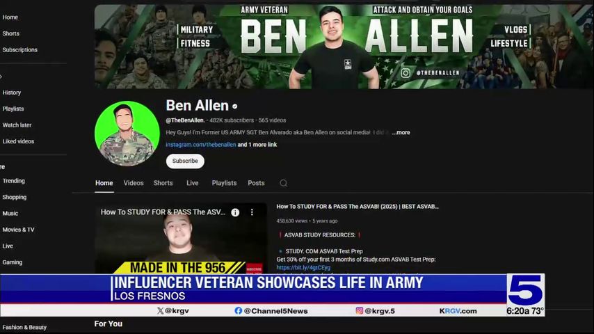 Made in the 956: Influencer veteran showcases life in the Army