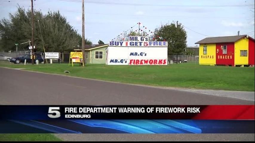 Edinburg Fire Department Warning of Firework Risk