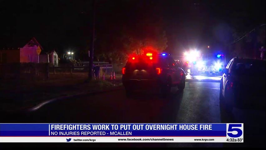 No injures reported after fire at abandoned house in McAllen